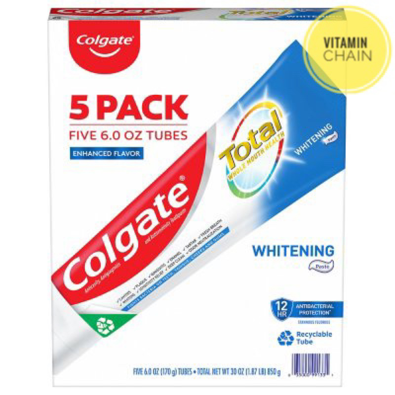 Colgate Total Whitening Toothpaste 170g | Shopee Malaysia