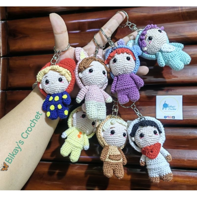 BTS BT21 Kpop Army Icons Keychain Collectible Bamigurumi Bikay's ...