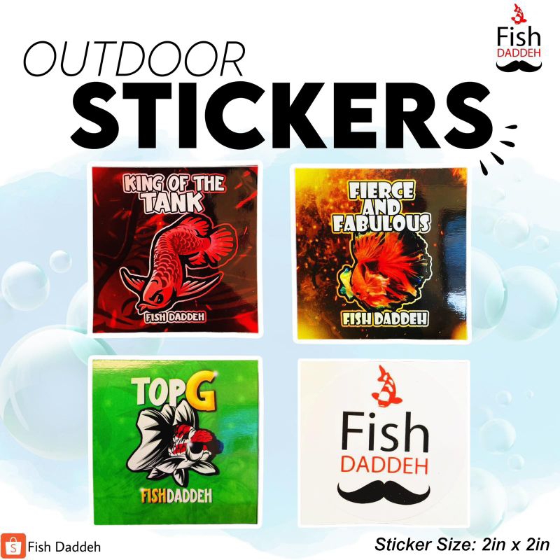 Fish Daddeh Outdoor Sticker | Shopee Malaysia
