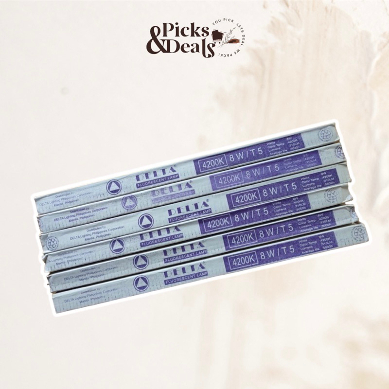 PND Delta Lighting T5 T8 Lamp Tube Fluorescent Daylight Cool White Warm ...