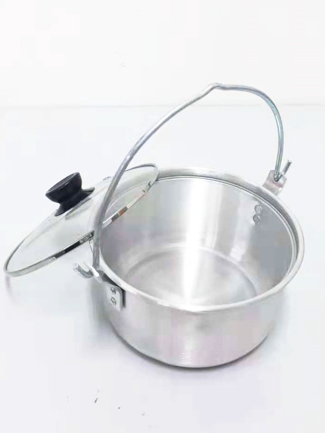 Kaldero With Swing Handle Glass Cover Aluminum Type Caserola | Shopee ...