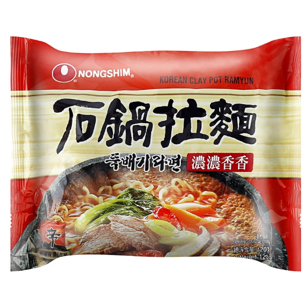 NONGSHIM KOREAN CLAY POT RAMEN 120G( CLAYPOT BEEF RAMYUN NOODLES ...