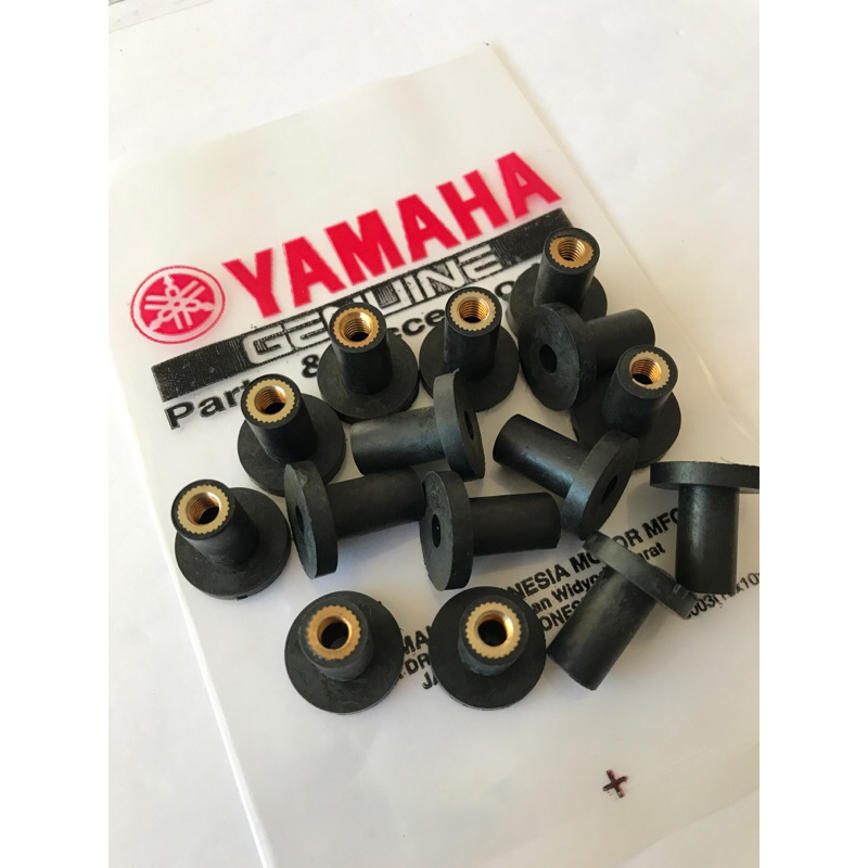 Windshield Visor Rubber Nut Heavy Duty AEROX v1,v2,NMAX v1,v2,XMAX,R15 ...