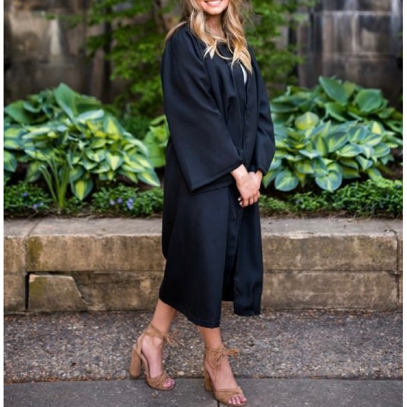 black plain graduation toga | Shopee Malaysia