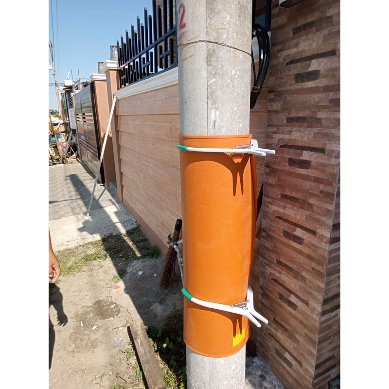 High Voltage Pole Guard/ Pole Cover 25kv rubber type with 2 pin use for ...