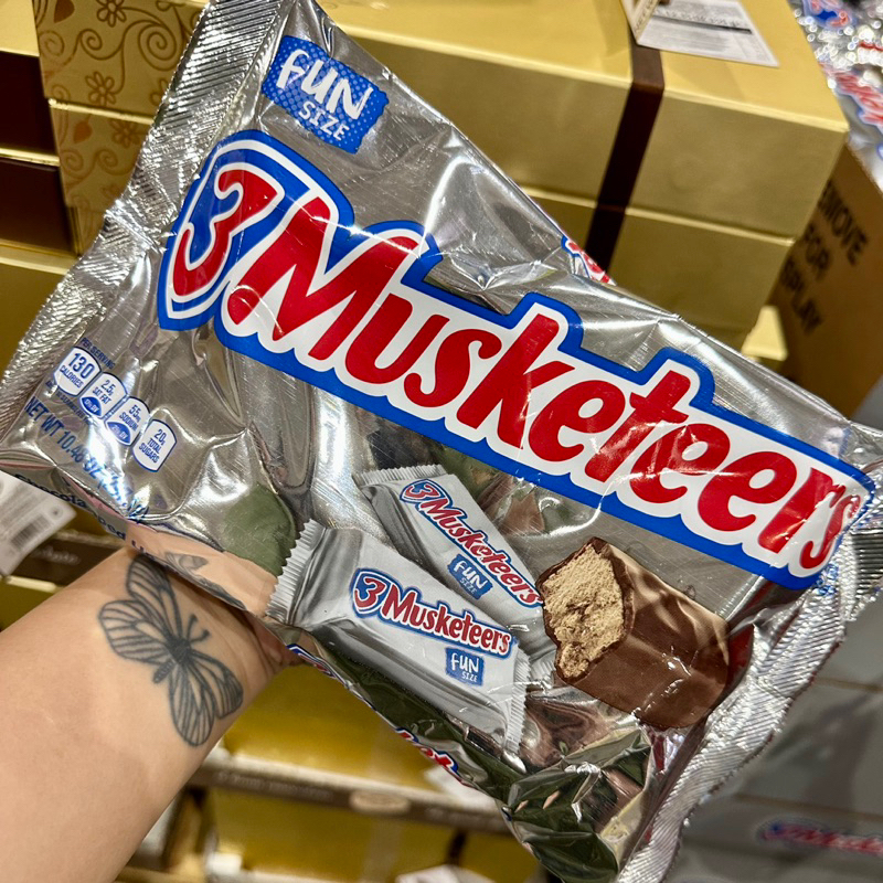 3 Musketeers Fun Size Chocolate Candy Bars 297g, Halloween Candies ...