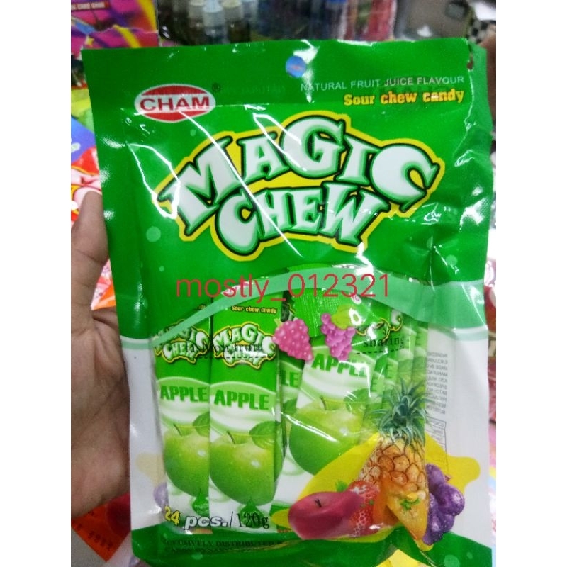 MAGIC CHEWY 4 FLAVOR| SOUR CHEWY CANDY | Shopee Malaysia