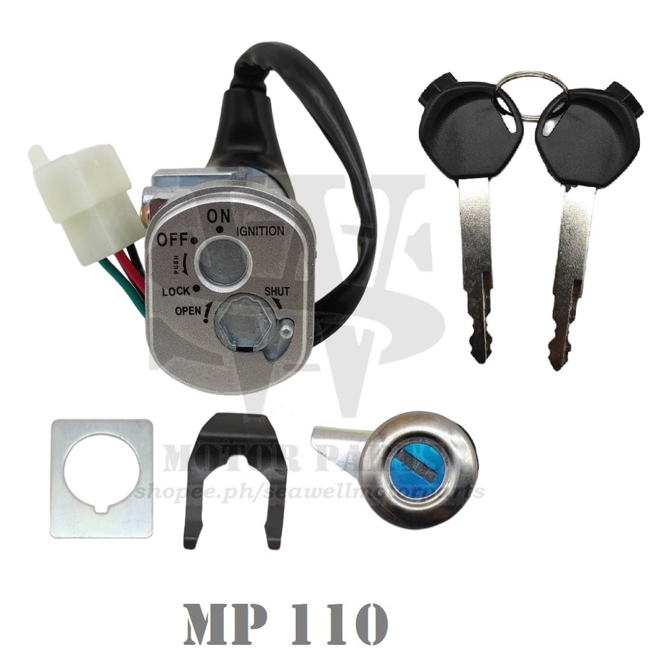 IGNITION/MAIN SWITCH SET WITH KEYS FOR MP110 WAVE125 XRM110 XRM125 ...