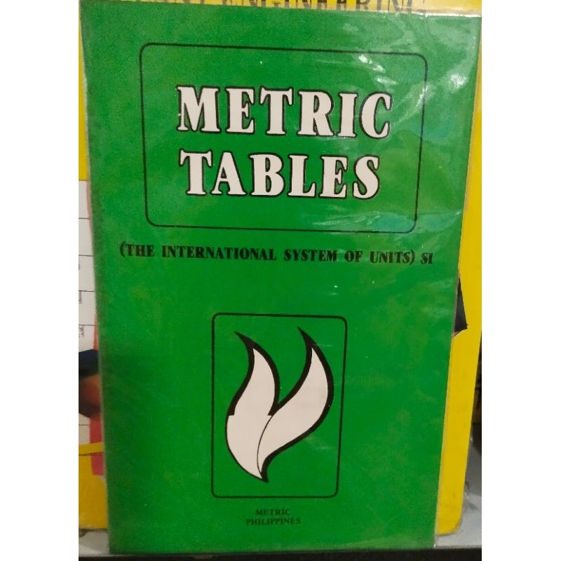 METRIC TABLES (THE INTERNATIONAL SYSTEM OF UNITS)SI | Shopee Malaysia