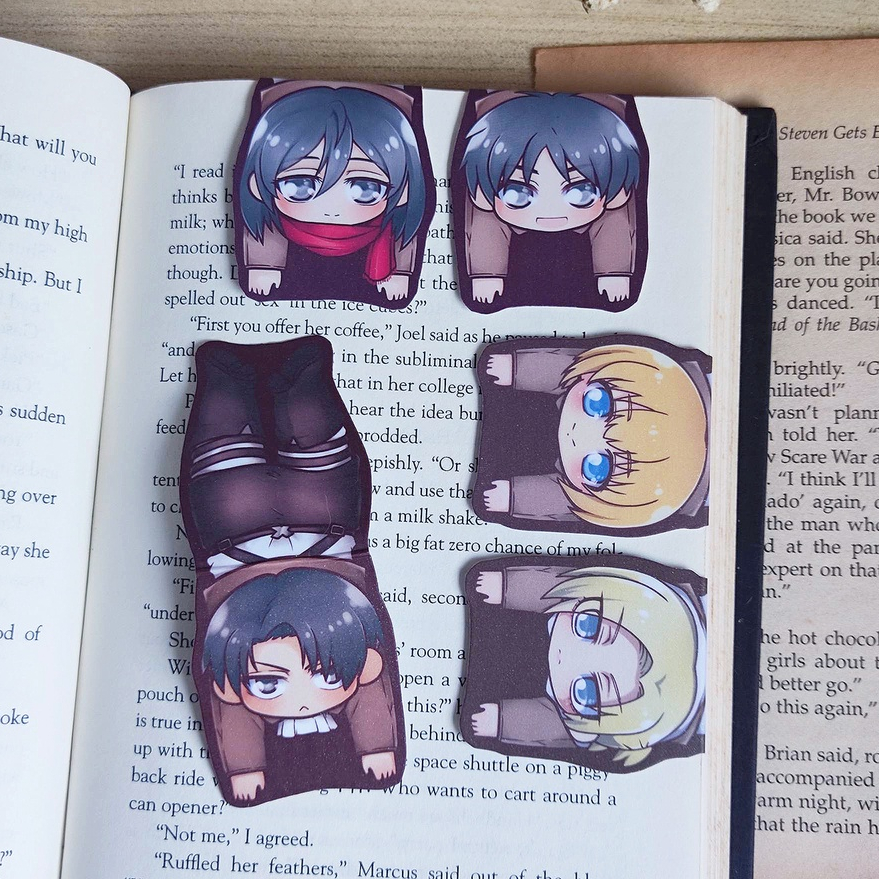 Attack on Titan Chibi Magnetic Bookmarks (UPDATED!) | Shopee Malaysia