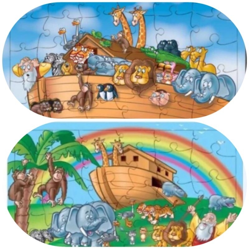 Bible story Noah’s Ark puzzle | Shopee Malaysia