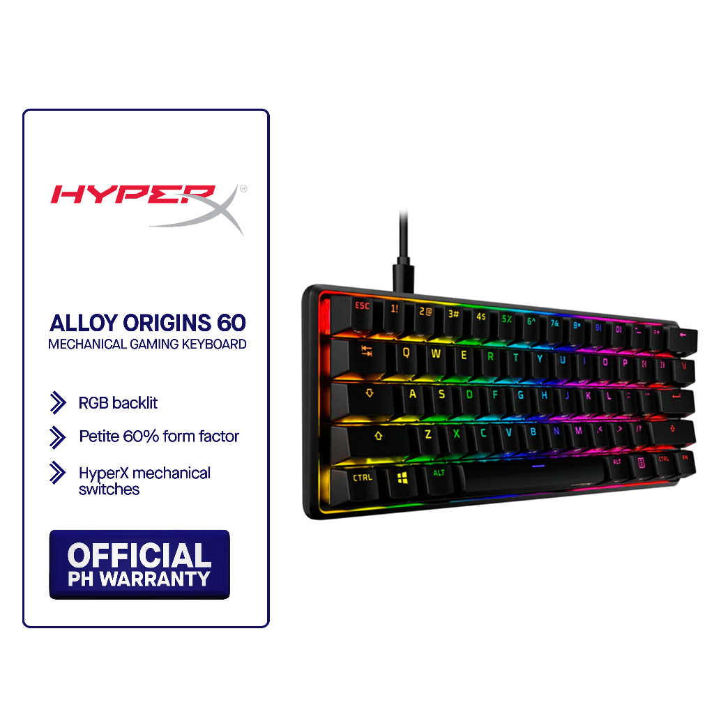 HyperX Alloy Origins 60 Mechanical Gaming Keyboard | Shopee Malaysia