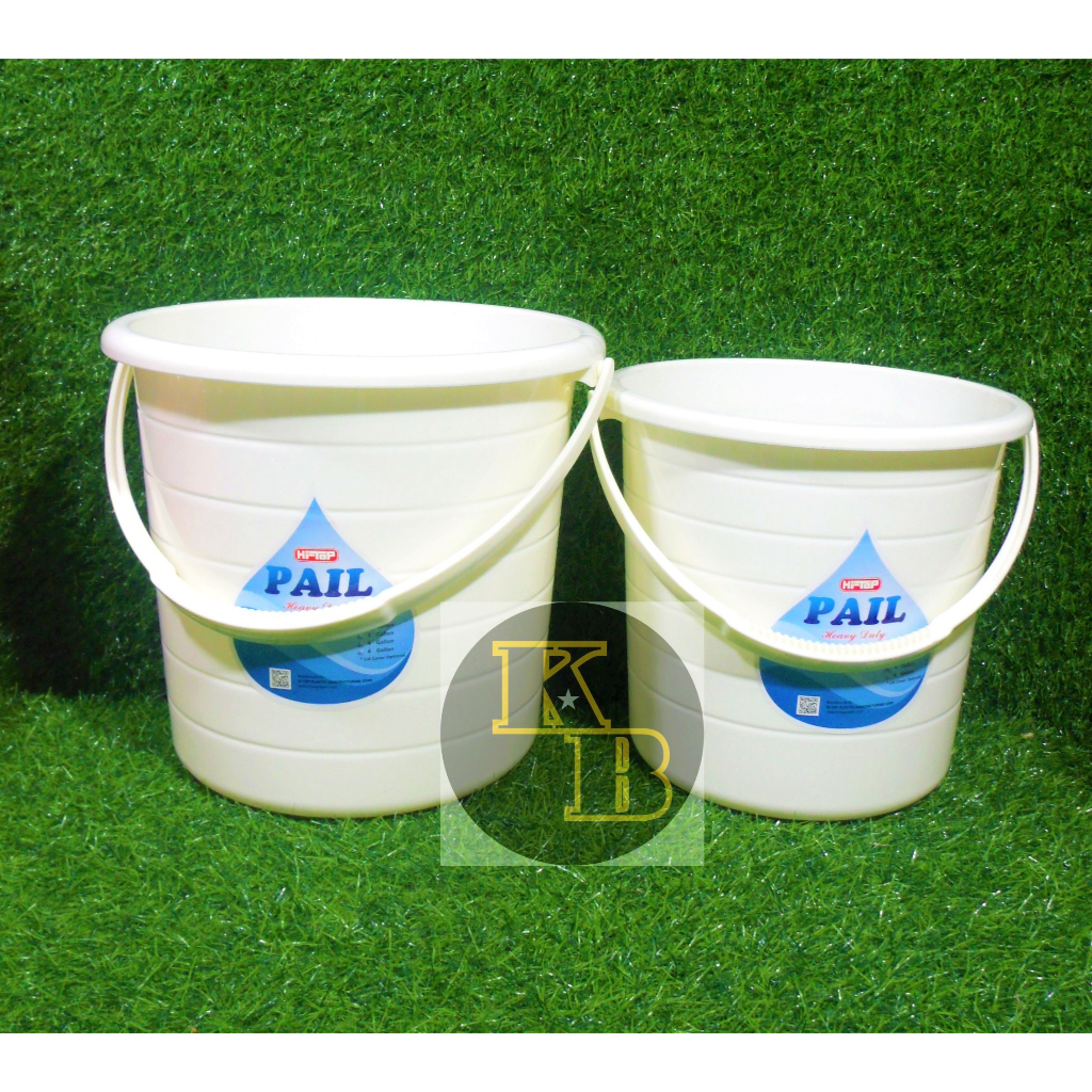 White Hi-Top HT 306 HT 307 Pail with Plastic Handle | Shopee Malaysia