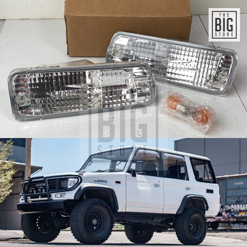 Toyota Land Cruiser 70 series Crystal Clear front signal lights Brand ...