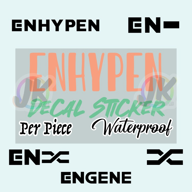 Enhypen Vinyl Decals for Tumblers, Laptops, Motors, Cars [1 PIECE ...