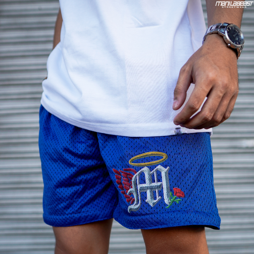 MANILABEAST REVERSIBLE MESH SHORTS MEN COTTON BASKETBALL SHORTS ERIC ...
