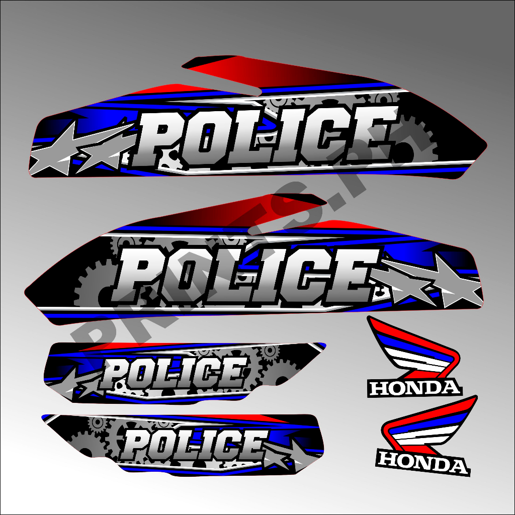 TMX 125/155 RUSI PINOY MOTOPOSH SKYGO DECALS STICKER THAI POLICE DECALS ...