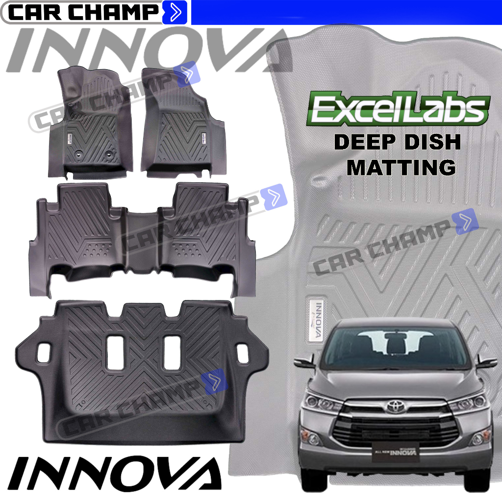 Toyota Innova 2016 to 2024 OEM Deep Dish Matting 3 VERSIONS 2017 2018 ...