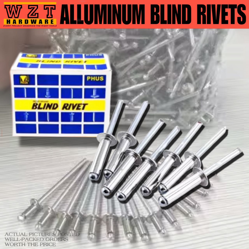 Aluminum Blind Rivet Nails Fastener Pull Rivet Round Head Pull Nail 500 ...