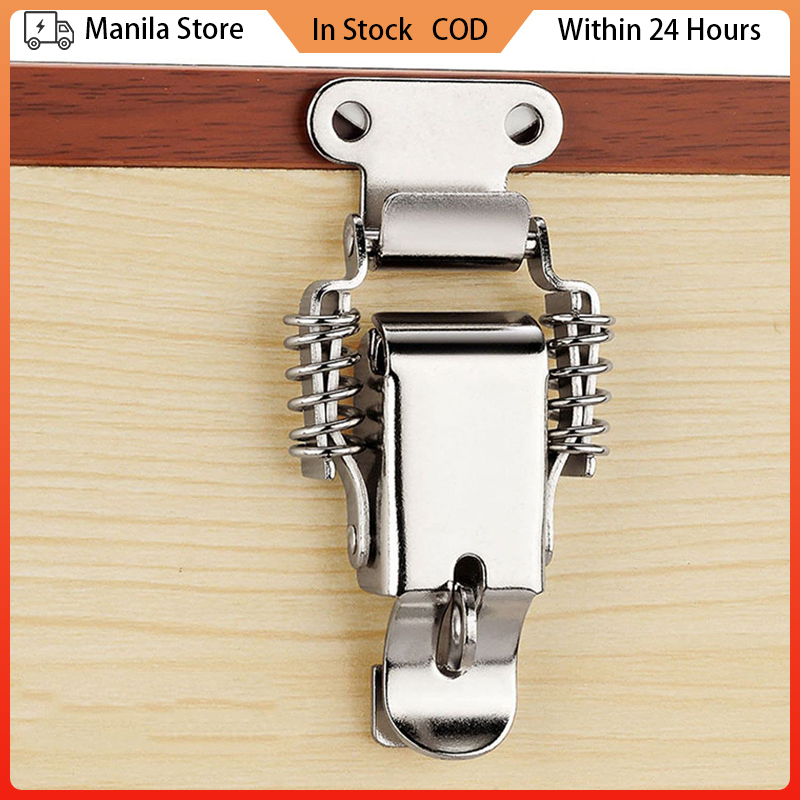 Stainless Steel Spring Locking Latch Hasp Lock Draw Latch Clamp Draw ...