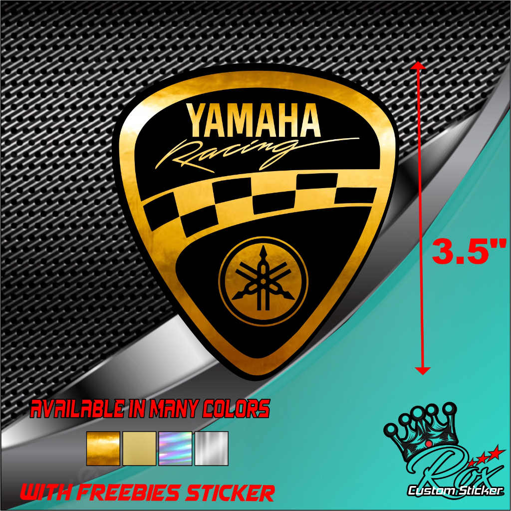 yamaha racing logo sticker 3.5inches diecut machine cut waterproof ...