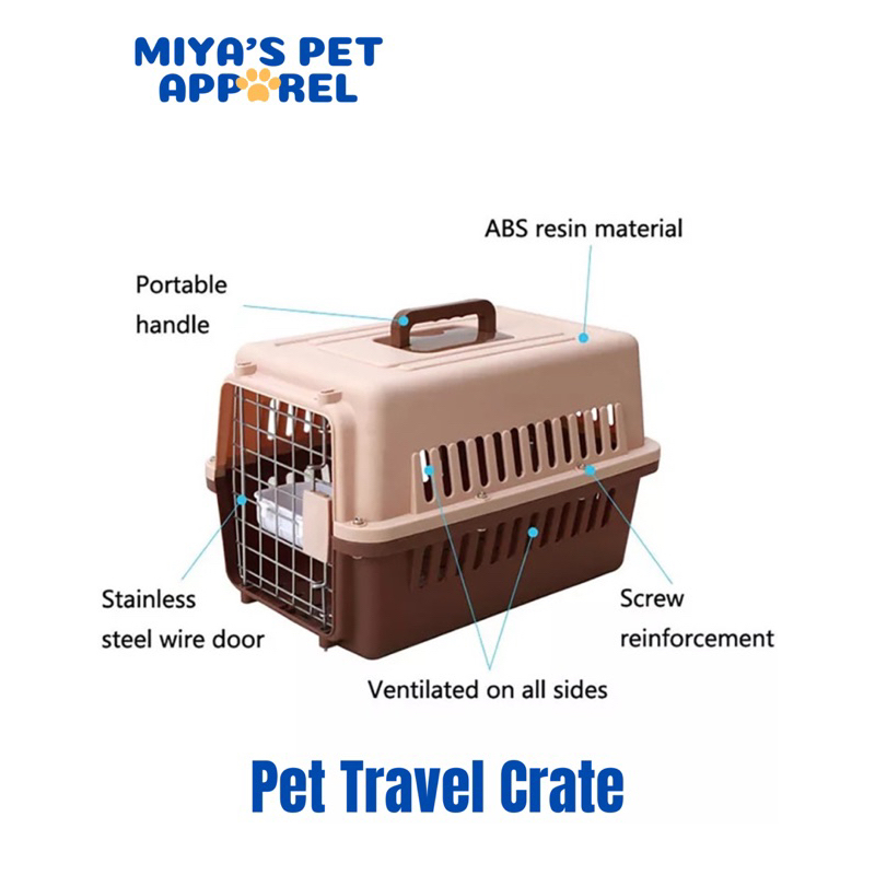 Pet Travel Crate (S/M/L) Airline approved | Shopee Malaysia