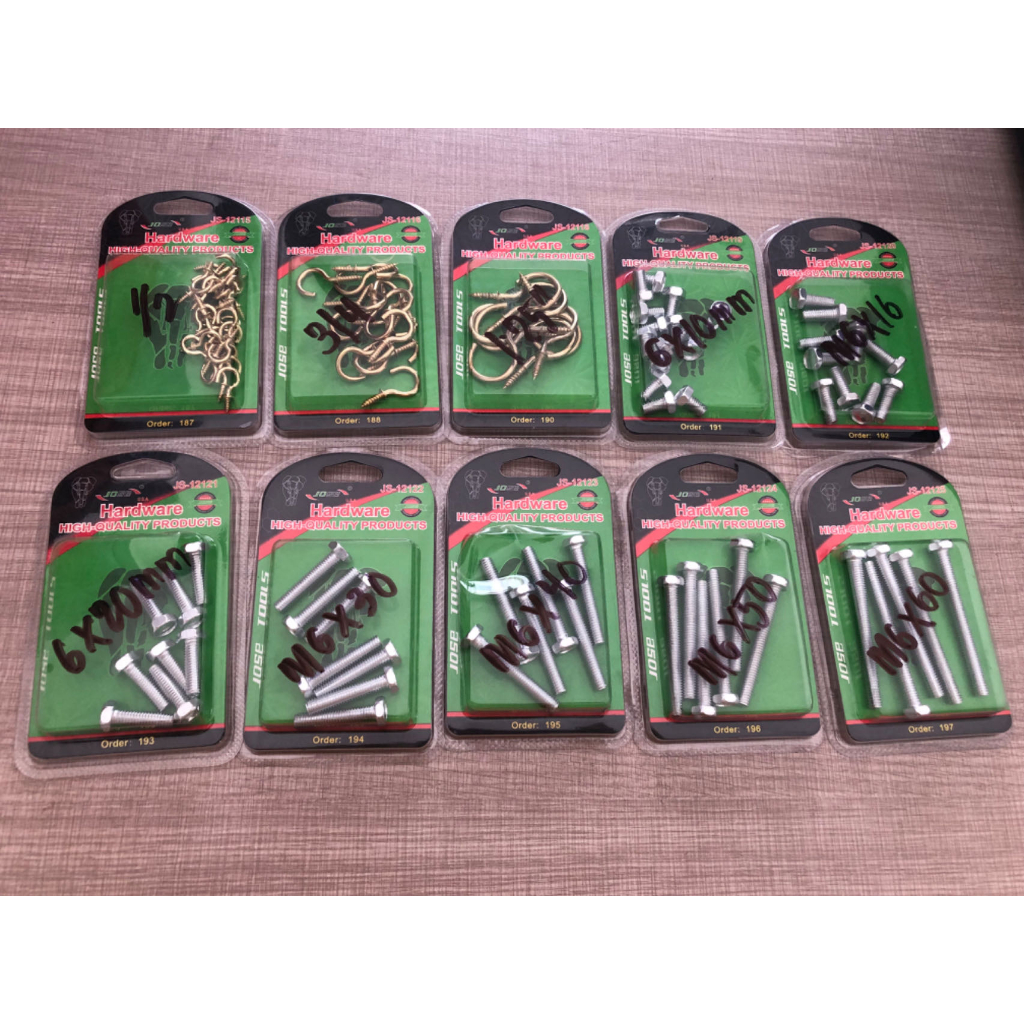 GI BOLT SOLD PER PAD!! QUESTION MARK HOOK SOLD PER PAD!! | Shopee Malaysia
