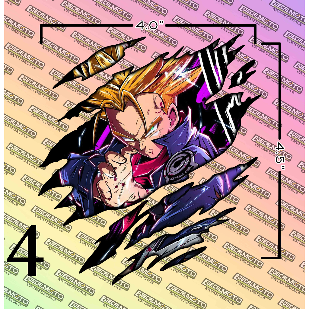 SCRATCH STICKER DESIGN DRAGON BALL ANIME CHARACTER | Shopee Malaysia