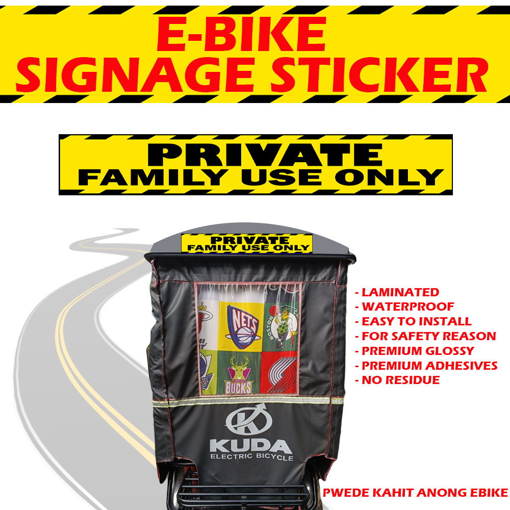 E-BIKE STICKER SIGNAGE / E BIKE SIGNANGE STICKER / CAR SIGNAGE STICKER ...