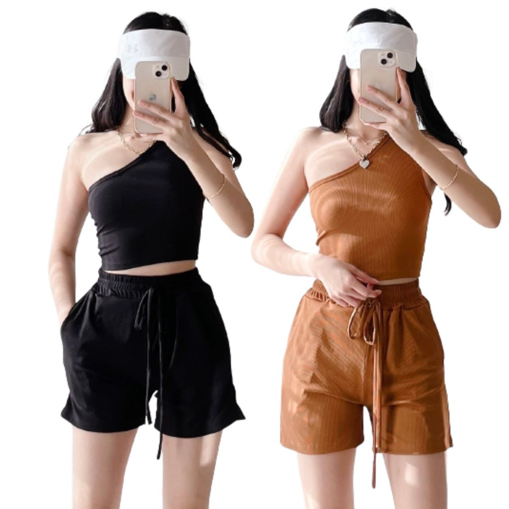 Leseka Nikita Onesided Terno short Plain For Womens Knitted Fabric fit ...