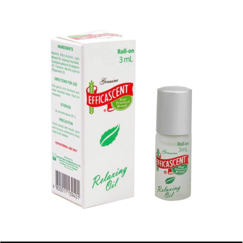 EFFICASCENT Relaxing Oil 3ml/Ointment 10G | Shopee Malaysia