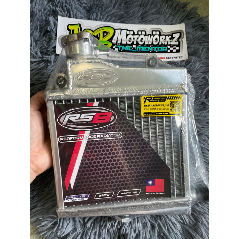 RS8 RADIATOR 2 ROWS NMAX/AEROX V1/V2 | Shopee Malaysia
