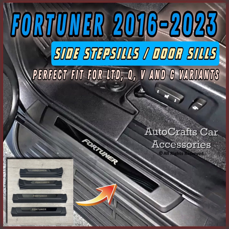TOYOTA FORTUNER 2016-2025 SIDE STEPSILLS (DOOR SILLS) LTD, GRS, Q, V ...