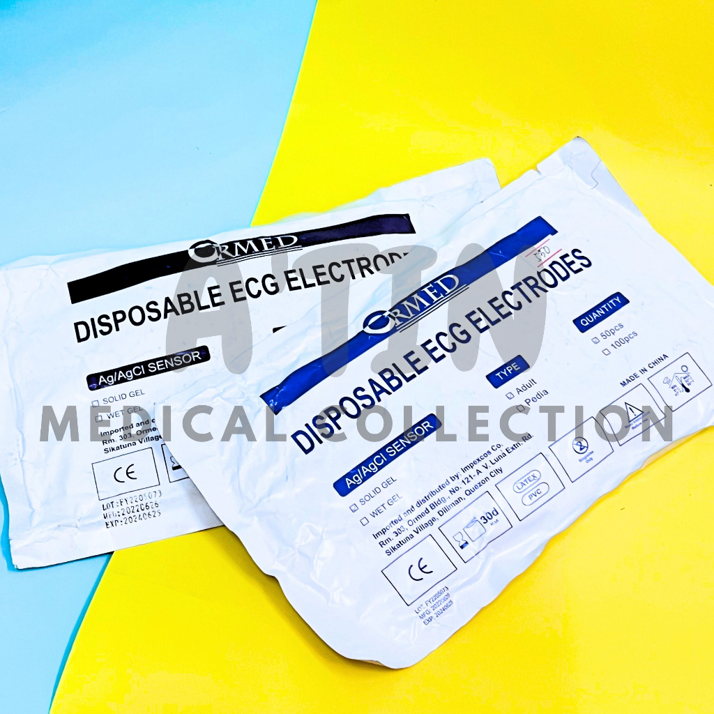 Ormed Disposable ECG Electrodes (Adult and Pedia) | Shopee Malaysia