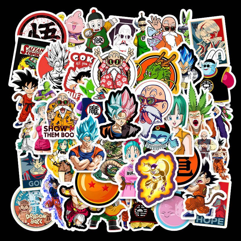 Dragon Ball Series Sticker Anime 50Pcs/Set DIY laptop luggage ...