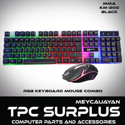 MMA KM-200 Keyboard and Mouse Bundle Black and White | Shopee Malaysia