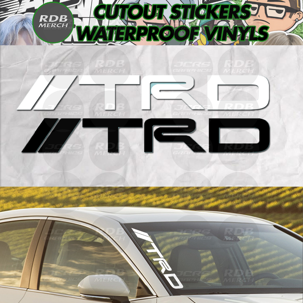 TRD Windshield Sticker - Cars cutout toyota windshield bumper vinyl ...