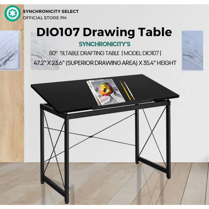 LUMISPARK DIO107 Drawing Table for Engr. or Architecture 80 Tiltable w ...
