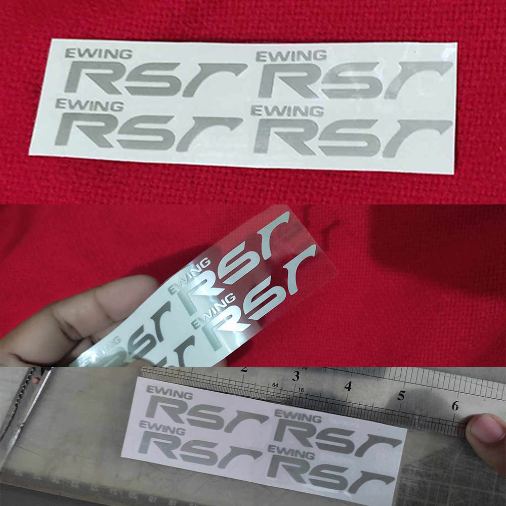 Works Ewing RS-R sticker silver grey | Shopee Malaysia