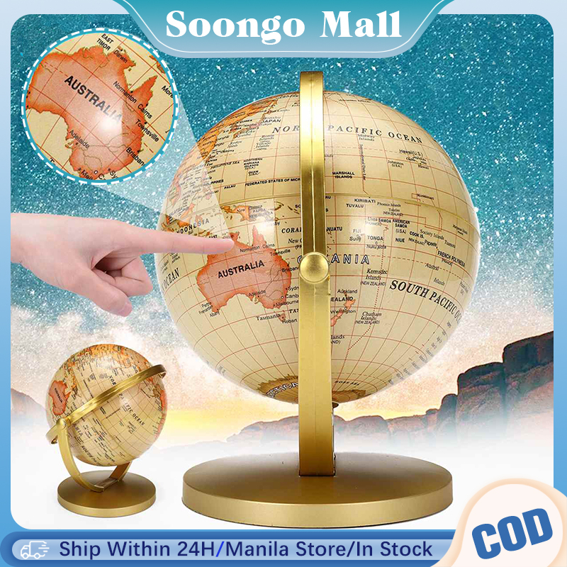 360 Rotating Globe World Globe Model Map Geography Educational Toy With ...