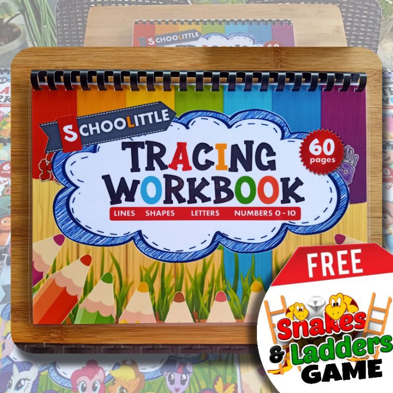 Tracing Workbook for Kids | Tracing Lines, Shapes, Letters, Nos.0-10 ...
