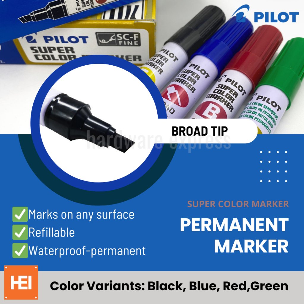 PILOT Permanent Marker BROAD TIP | Shopee Malaysia