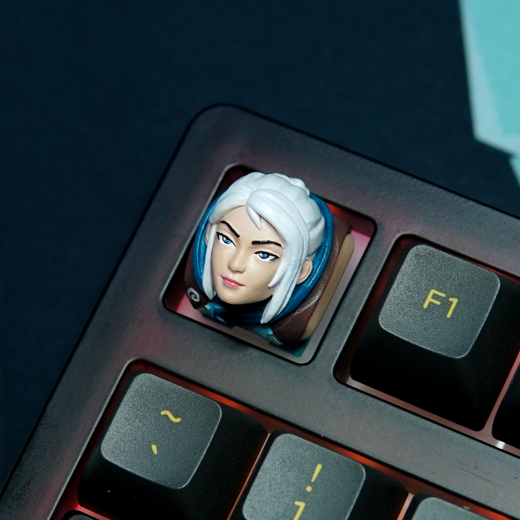 Valorant Jett artisan keycaps Mechanical keyboard Resin cast | Shopee ...