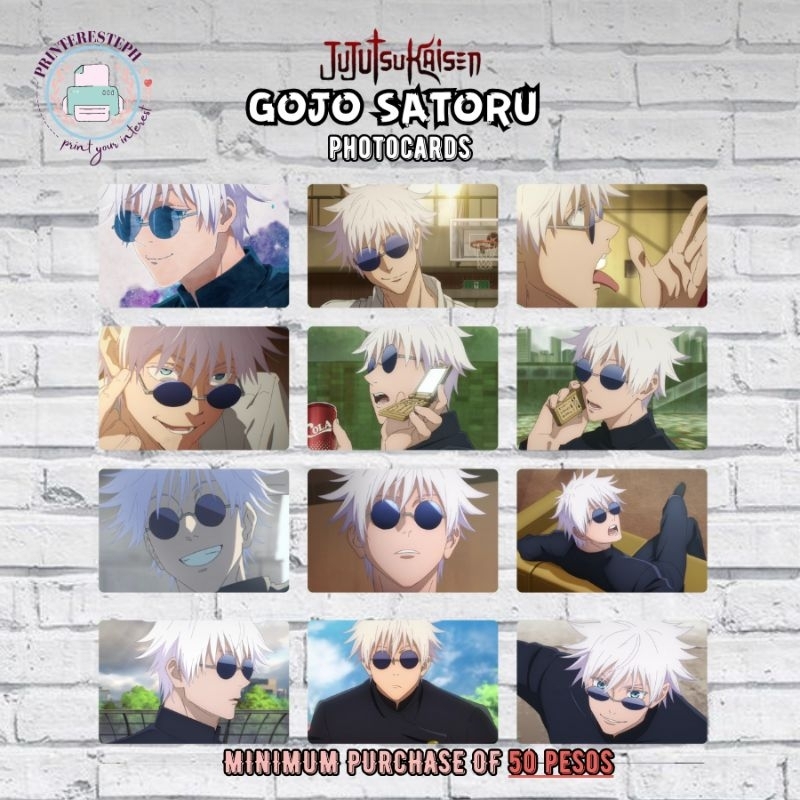 SET 1: GOJO SATORU Photocards Set (12 pcs.) || Jujutsu Kaisen Season 2 ...