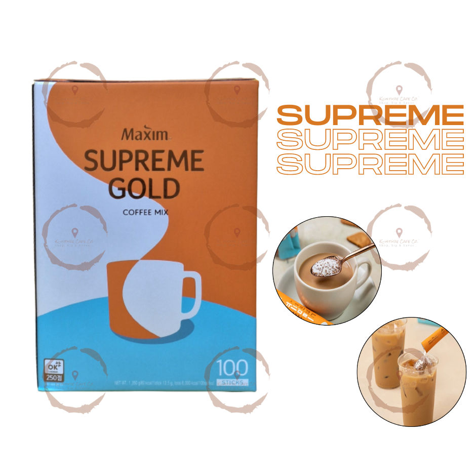 Maxim Supreme Gold Coffee Mix (100 sticks) | Shopee Malaysia