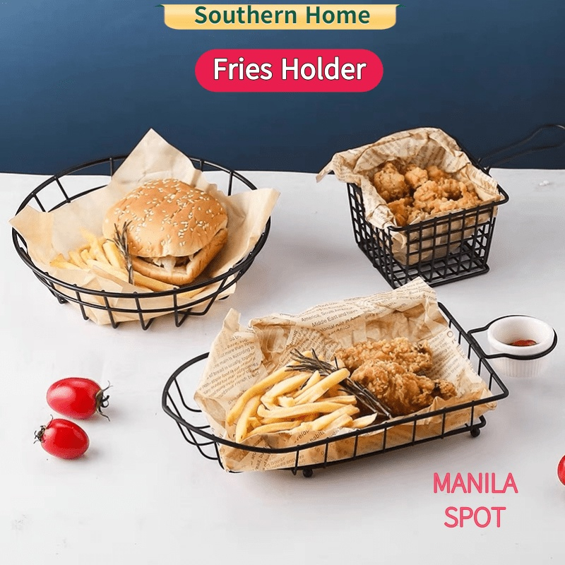 Fries Basket Food Tray Sizzling Plate French Fries Tray Burger Plate ...