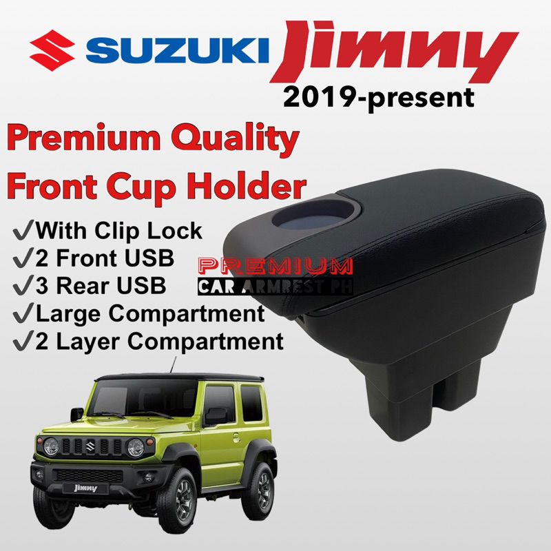 New Suzuki Jimny 2019 - 2025 JB64 , JB74 Front Cup Holder Premium Armrest | Shopee Malaysia