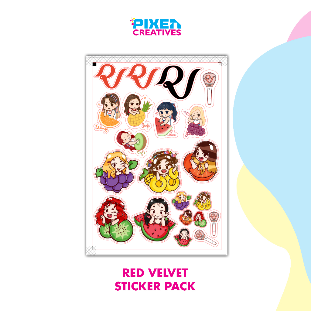 Red Velvet Sticker Pack Vinyl Laminated | Shopee Malaysia