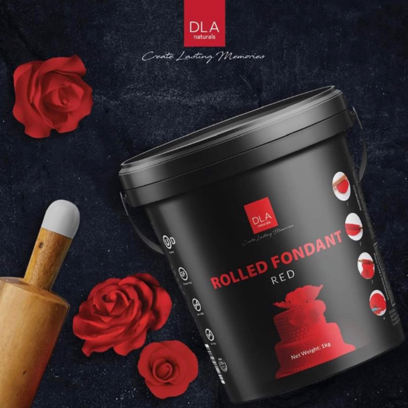 DLA Rolled Red Fondant 1kg | Shopee Malaysia
