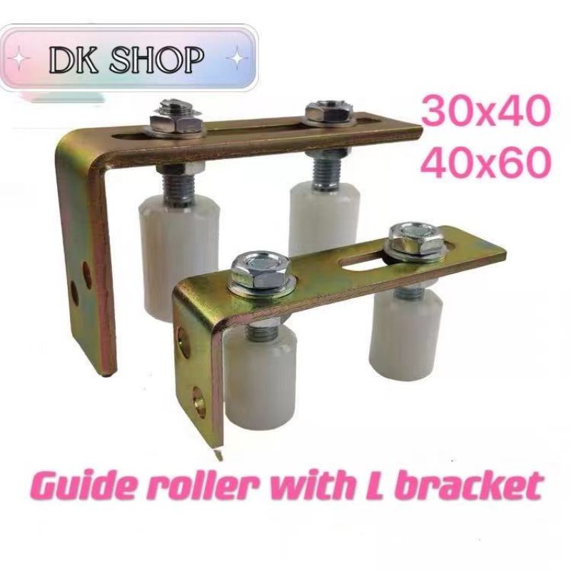 DK Sliding gate top guide nylon rollers with L bracket set upper nylon ...